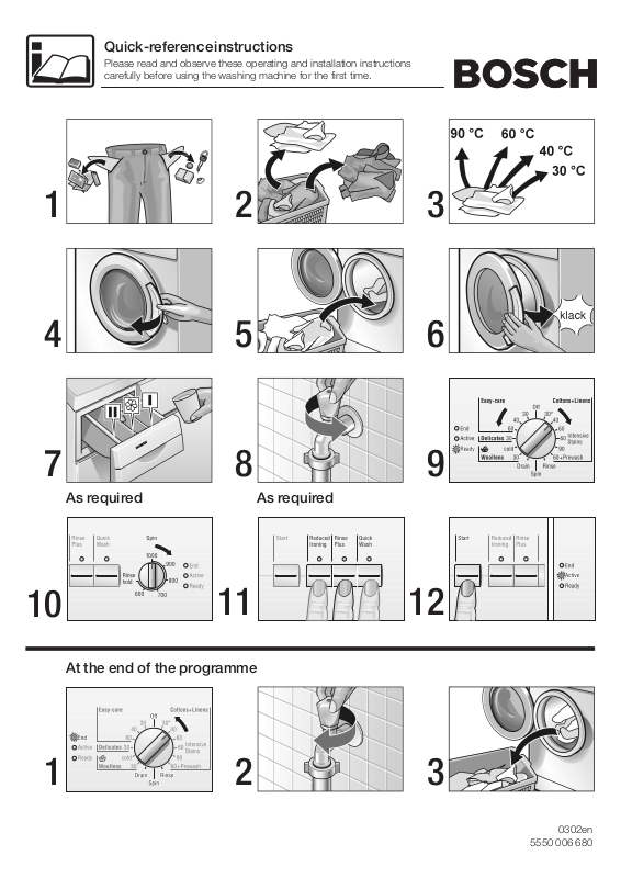 Bosch WFC2060GB User Manual